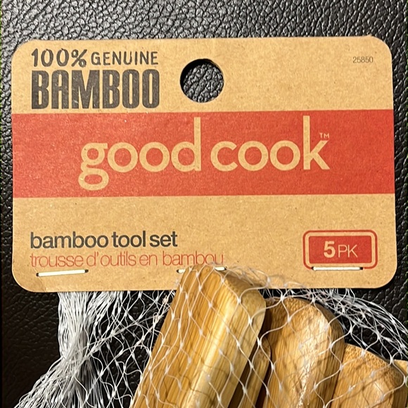 good cook | Kitchen | Nwt Good Cook 5piece Bamboo Utensil Set | Poshmark